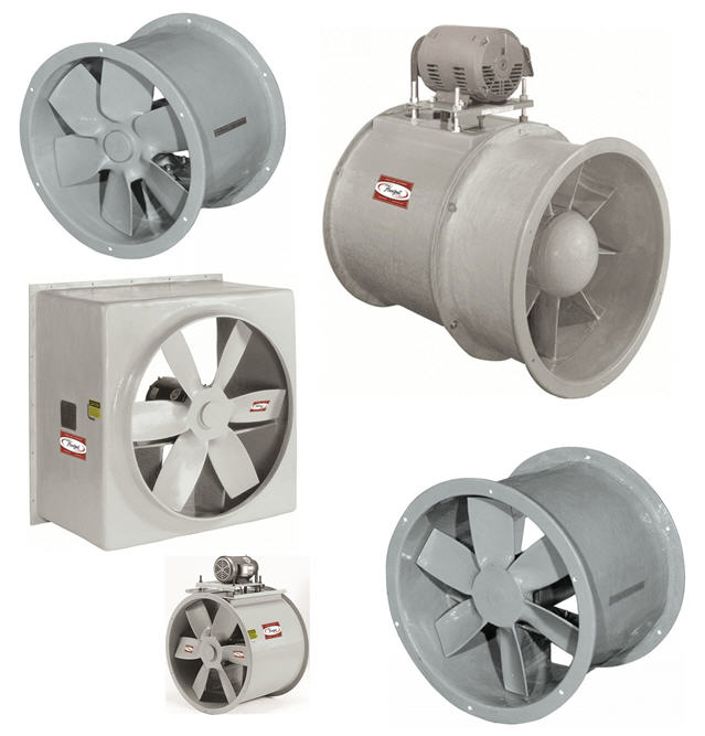 Fiberglass Direct Drive Duct Vane Axial Fan | PEXit